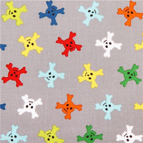 grey Riley Blake pirate skull fabric Treasure Map Fabric by Riley Blake ...