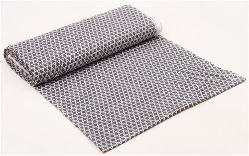 grey circles knit fabric Robert Kaufman USA Fabric by Robert Kaufman ...