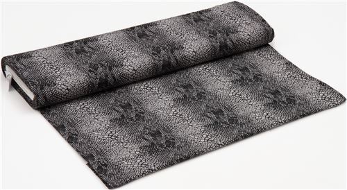 grey snake skin pattern knit fabric by Stof Fabrics - modeS4u