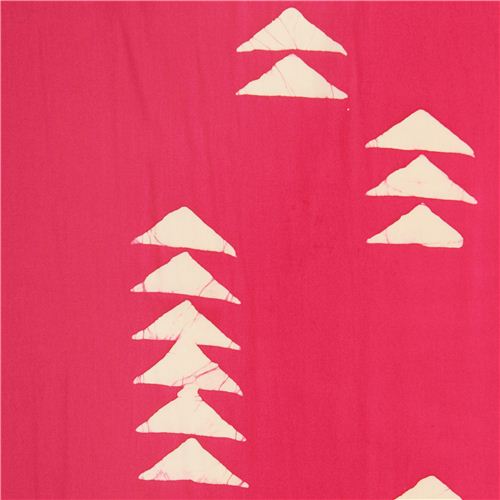 hot pink triangle geo cotton fabric by Andover Fabric by Andover ...