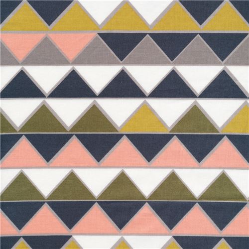 laminate organic fabric by Cloud 9 with triangles - modeS4u