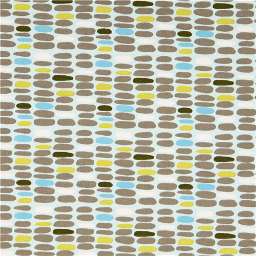 light blue organic fabric pebbles pattern by monaluna USA Fabric by ...
