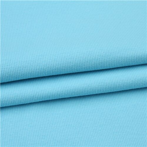 light blue ribbed cuffing tubular knit fabric - modeS4u