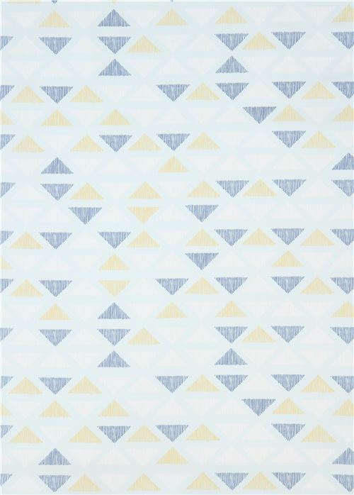 Remnant (34 x 110 cm) - light blue with triangle Cloud 9 organic Canvas ...