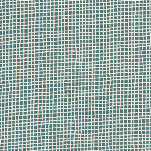 light cream and dark green grid pattern organic fabric by birch from ...