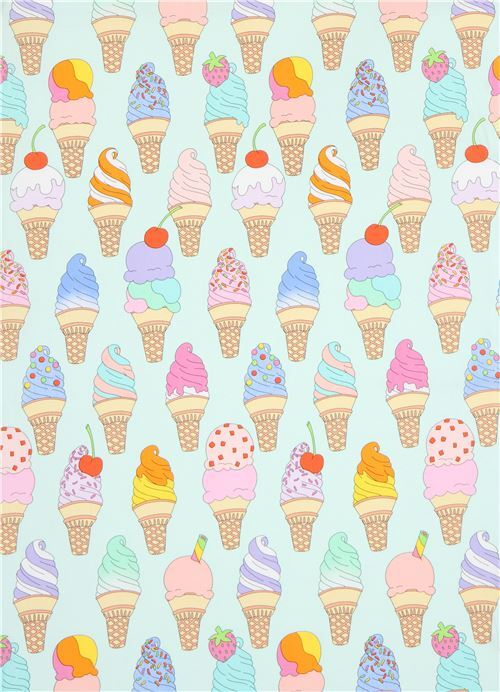 Remnant 29 X 112 Cm Mint Green Alexander Henry Fabric Colorful Ice