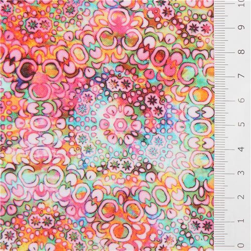 rainbow kaleidoscope fabric by Quilting Treasures - modeS4u