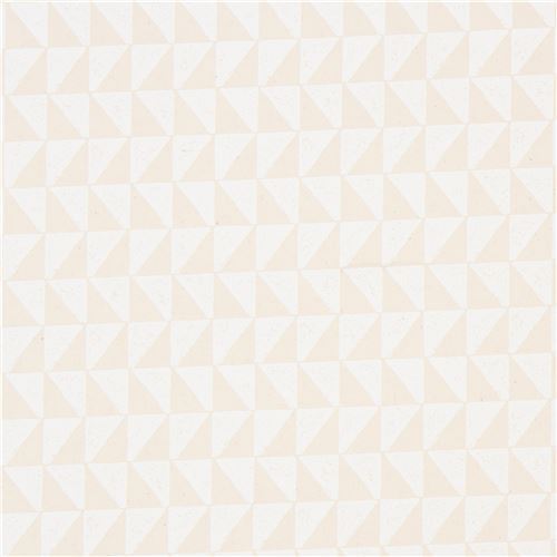 Remnant (47 x 112 cm) - natural color off-white triangle shape oxford ...
