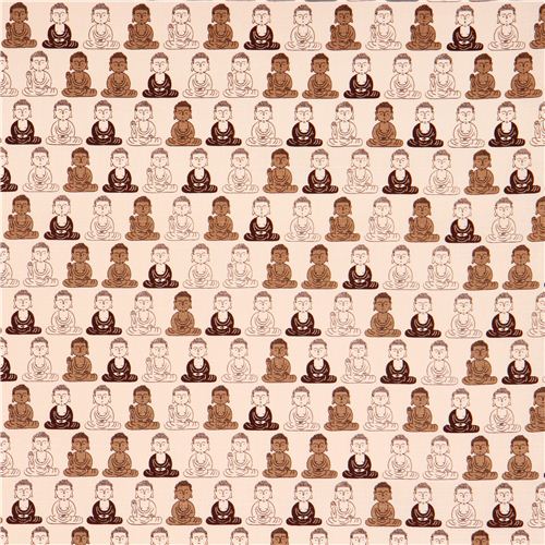 natural-colored structured Buddha Dobby fabric Cosmo Japan Fabric by ...