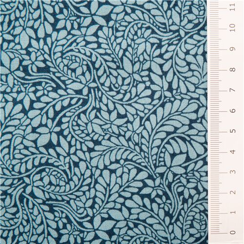 navy blue Liberty Fabrics blue vine fabric by Liberty Fabrics - modeS4u