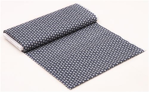 navy blue 'Morn's Rays' sun ray Cloud 9 organic cotton fabric Fabric by ...