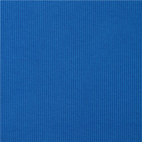 ocean blue tubular ribbed knit cuffing fabric - modeS4u