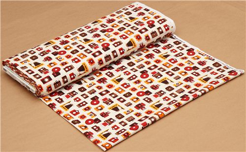 off-white Vintage photo camera fabric by Robert Kaufman USA Fabric by ...