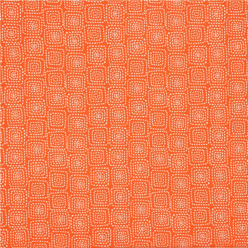 orange square pattern fabric by Michael Miller from the USA Fabric by ...