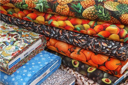 packed mango fruit fabric by Elizabeth's Studio - modeS4u