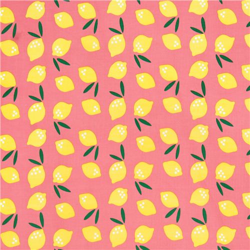 pale pink 'Lemon Drop' fruit Cloud 9 organic corduroy fabric Fabric by ...