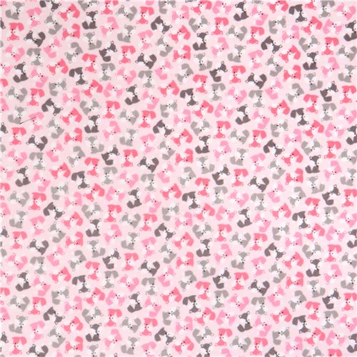 pale pink fox flannel fabric Urban Zoologie Minis Baby Pink by Robert ...