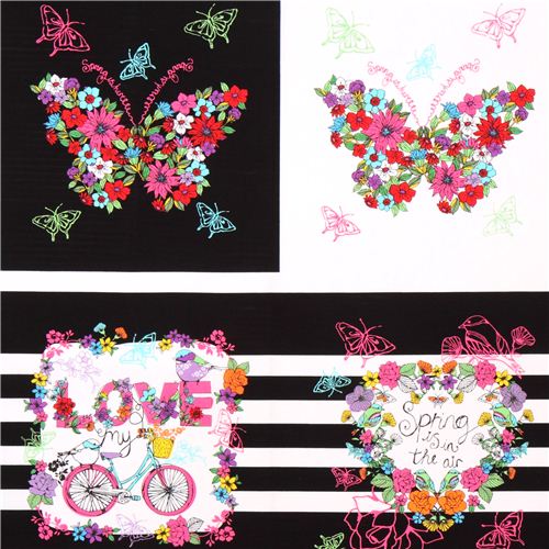 panel flower fabric Michael Miller Spring Fling Fabric by Michael ...