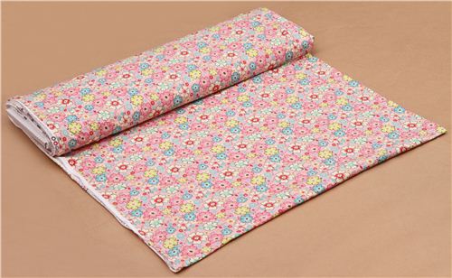 pinker Happy Flappers Mini Eulen und Blumen Jersey Stoff Riley Blake ...