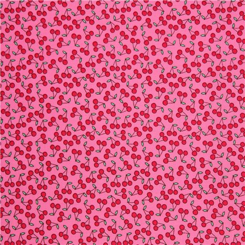 pink mini cherry fabric by Timeless Treasures from the USA Fabric by ...