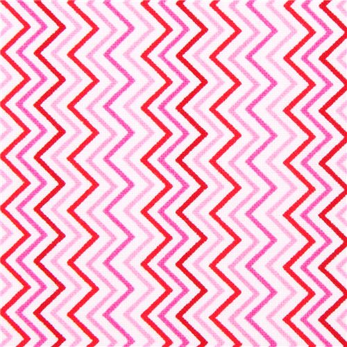Mini Zick Zack Streifen Stoff pink Timeless Treasures USA Fabric by ...