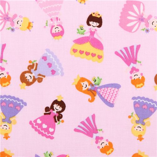pink princess fairy tale fabric by Timeless Treasures Fabric by ...