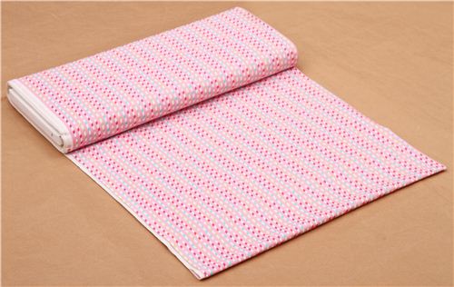 pink straw stripes pattern fabric by Michael Miller USA Fabric by ...