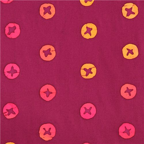 purple cross circles cotton fabric by Andover Fabric by Andover Fabrics ...