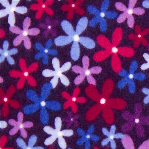 purple flannel fabric little flowers by Robert Kaufman Fabric by Robert ...