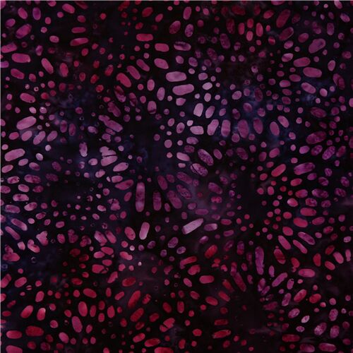 Craft Supplies & Tools Purple Fabric Magenta Blue BATIK Sewing & Fiber ...
