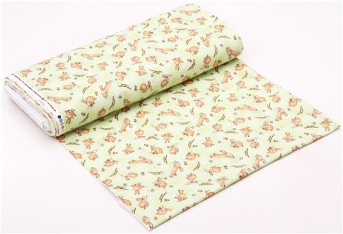 rabbit flannel fabric Clothworks Guess How Much I Love you Fabric by ...