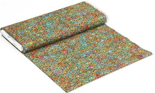multicolor kaleidoscope fabric by Quilting Treasures - modeS4u