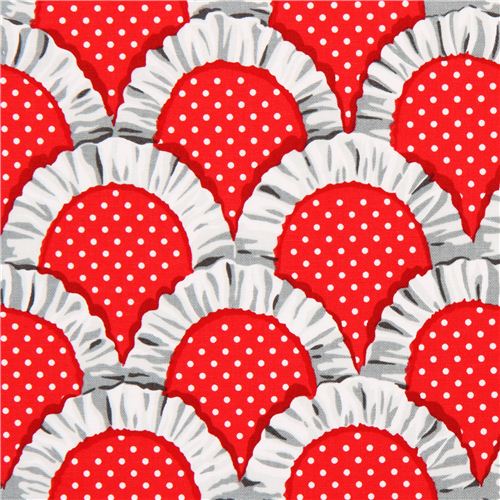red apron ruffles fabric by Michael Miller from the USA Fabric by ...