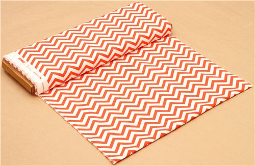 red chevron organic fabric by birch from the USA Fabric by Birch ...
