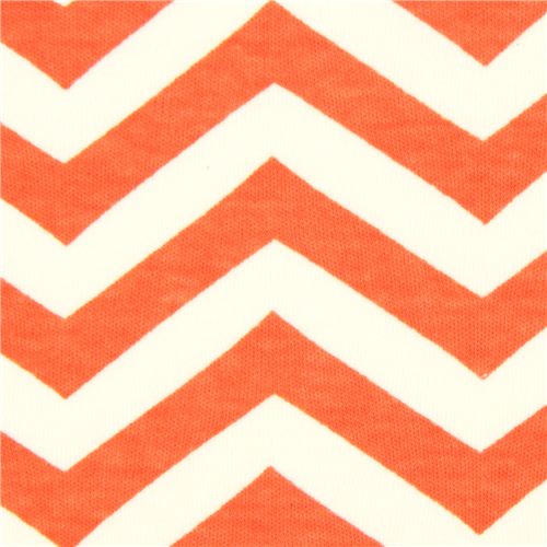 red chevron pattern organic knit fabric birch USA Fabric by Birch ...