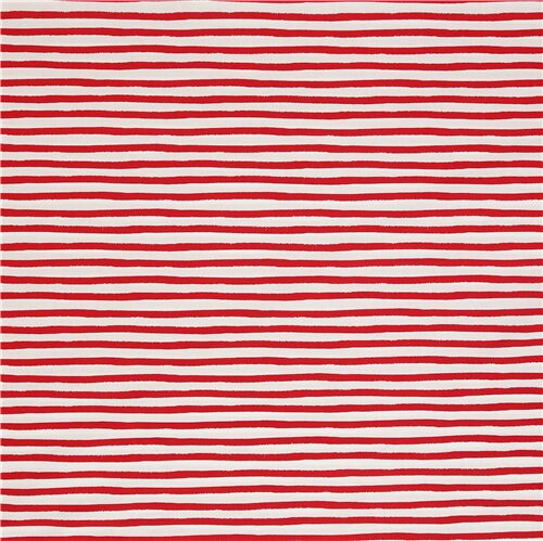 red white classic stripes by Robert Kaufman cotton fabric - modeS4u