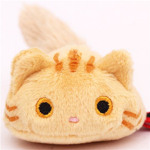 round brown tabby mini Kutusita Nyanko cat plush toy - Plush Toys ...