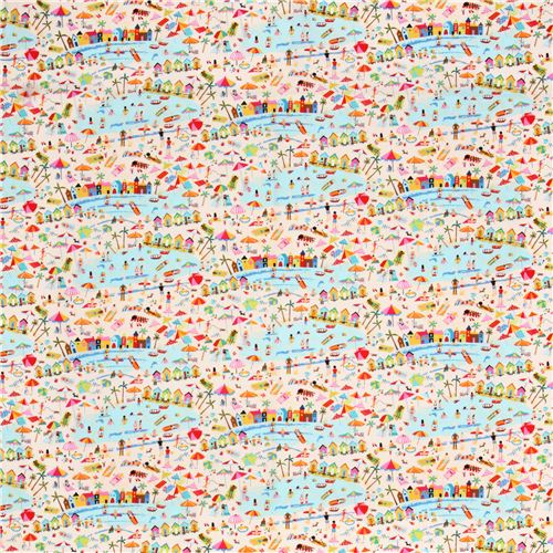 sand colored beach swimmer fabric Timeless Treasures from the USA ...