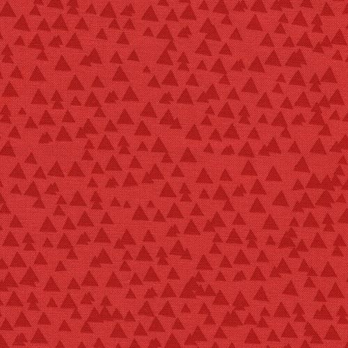 scarlet with red triangle fabric by Timeless Treasures Fabric by ...