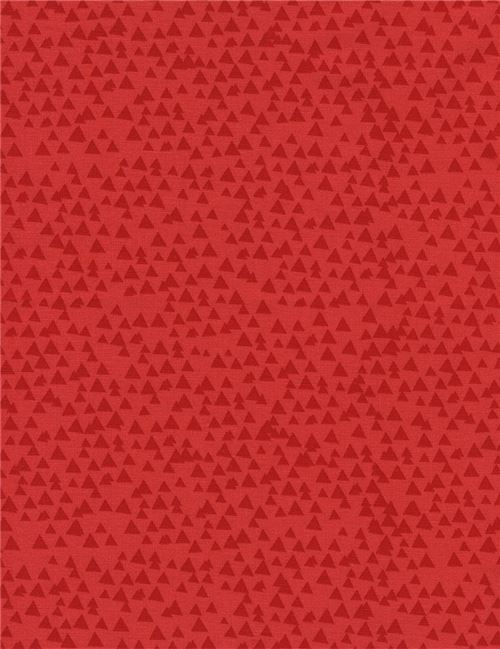 scarlet with red triangle fabric by Timeless Treasures Fabric by ...