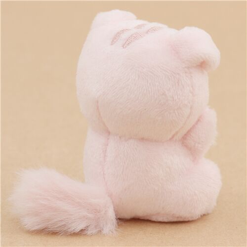 small pink Corocoro Coronya Plum chan cat plush toy - modes4u