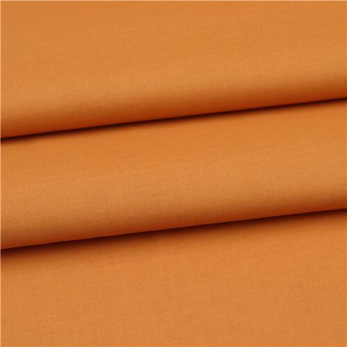Tissu Robert Kaufman marron-orange uni, collection Kona, Amber - modeS4u