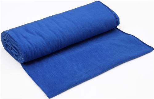 solid dark blue fleece fabric by Copenhagen Print Factory - modeS4u
