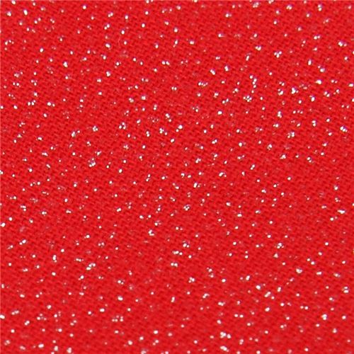 solid red fabric with silver glitter Christmas - modeS4u