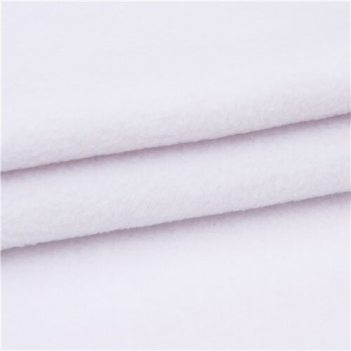 solid white fleece fabric by Copenhagen Print Factory - modeS4u