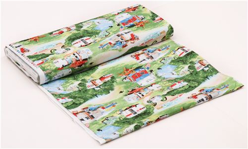 summer caravan trailer camping fabric Vintage Trailers Elizabeth's ...
