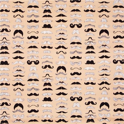 taupe moustache fabric by Alexander Henry from the USA Fabric by ...