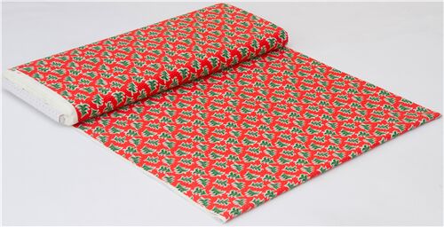 tumbling trees holiday fabric in red by Liberty Fabrics - modeS4u