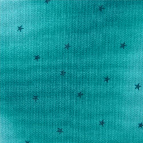 turquoise teal Santoro fabric small star Quilting Treasures Fabric by ...
