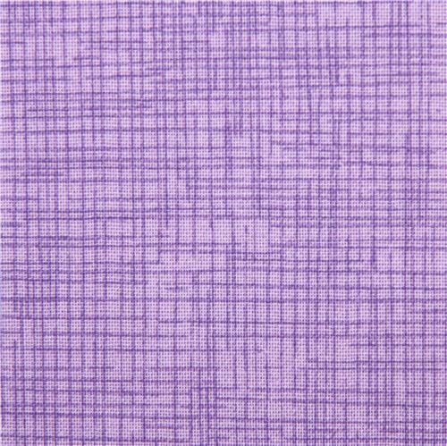 violet purple grid pattern sketch fabric Timeless Treasures Fabric by ...